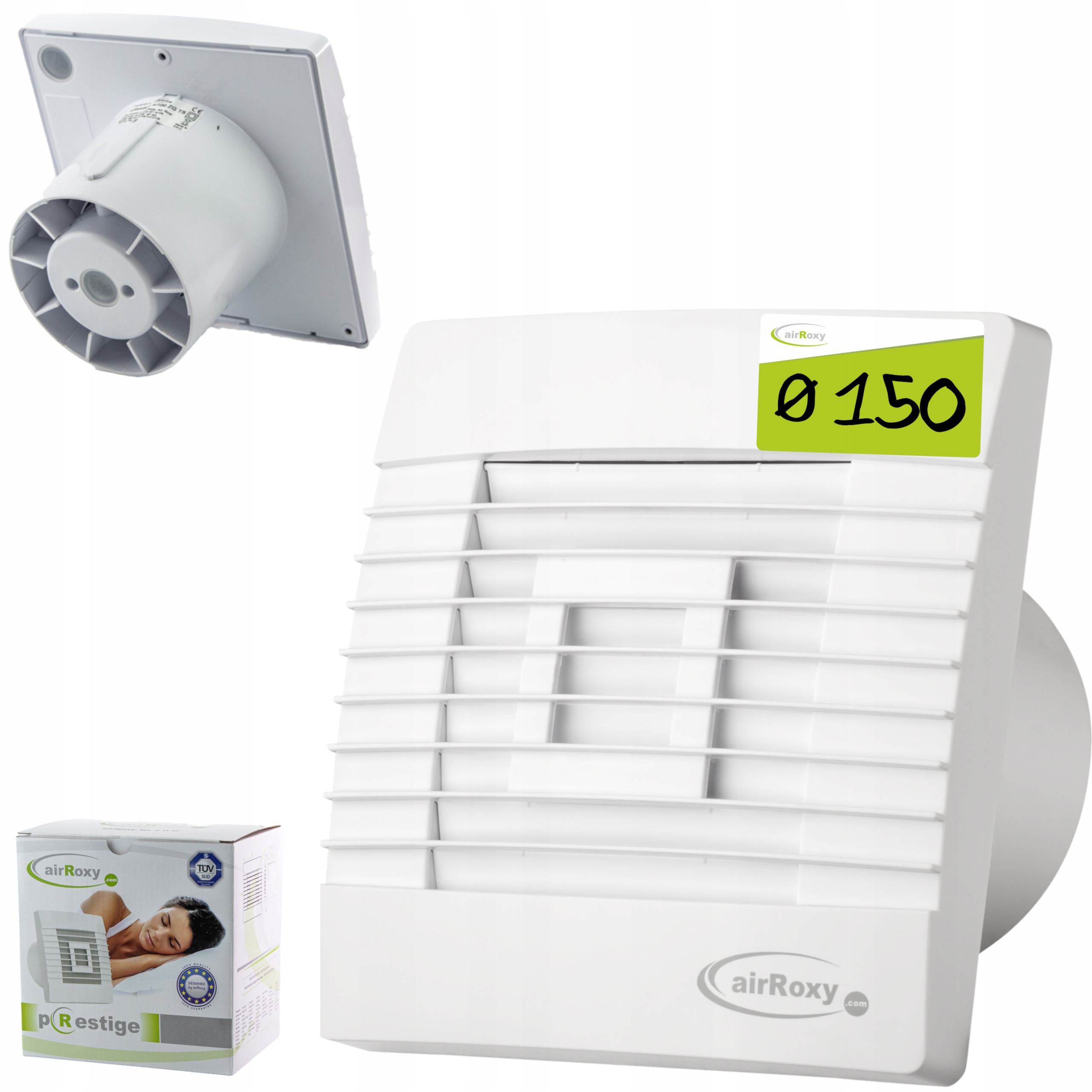 WENTYLATOR ŁAZIENKOWY Ø150 ŻALUZJA TIMER HIGROSTAT (01-038) • Cena ... WENTYLATOR ŁAZIENKOWY Ø150 ŻALUZJA TIMER HIGROSTAT (01-038) • Cena ...