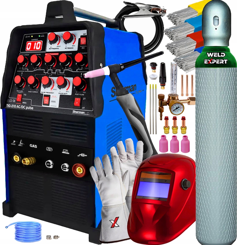 SPAWARKA INWERTOROWA SHERMAN TIG 210 AC/DC PULSE (5904624018654) • Cena, Opinie • Spawarki ...