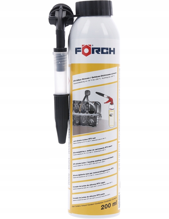 Forch RTV KLEJ masa uszczelniająca do silników CZARNA 200ml ...