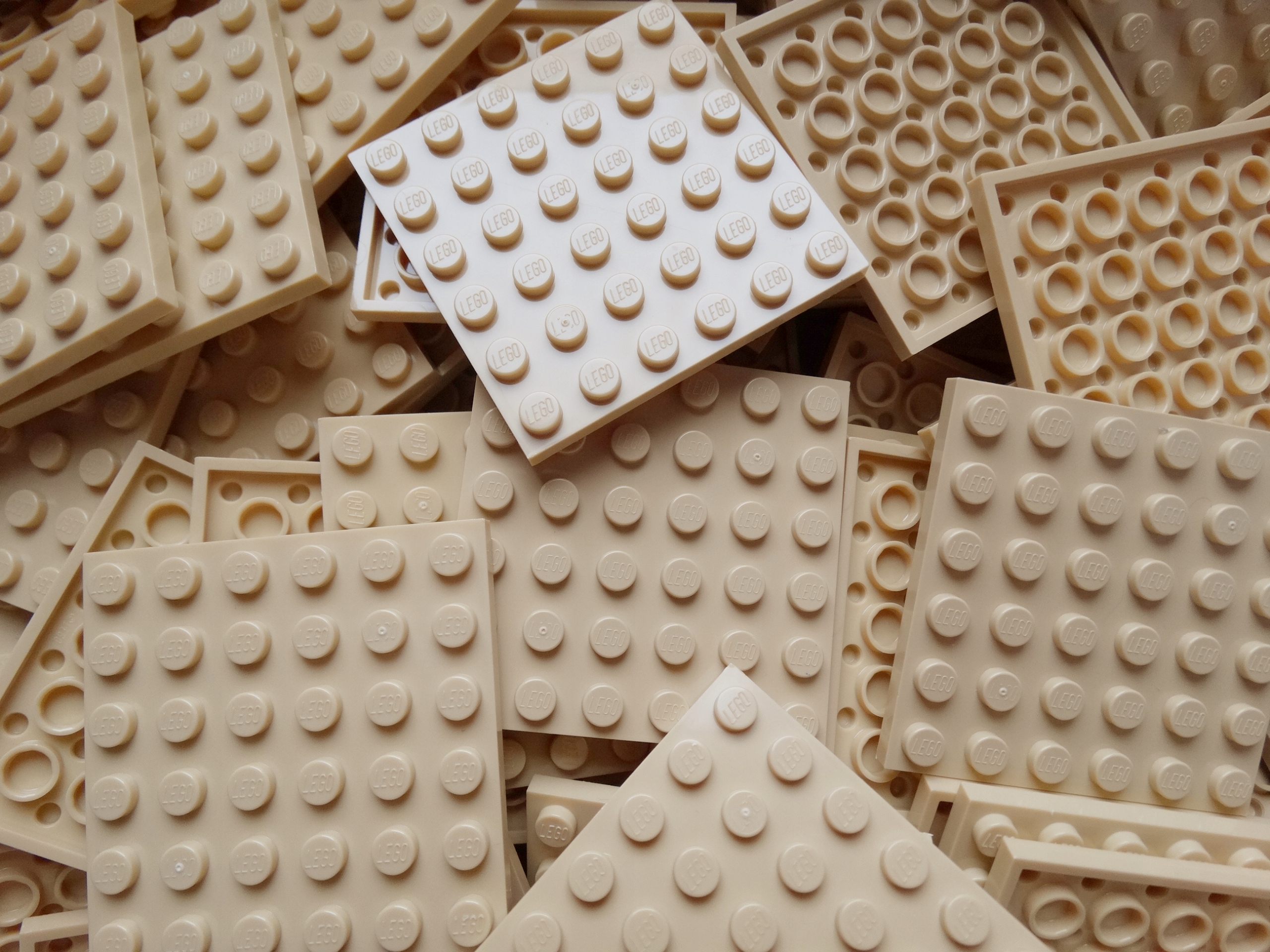 LEGO 3958 plate płytka 6x6 Tan 4 szt Nowe 14148279264 - Allegro.pl