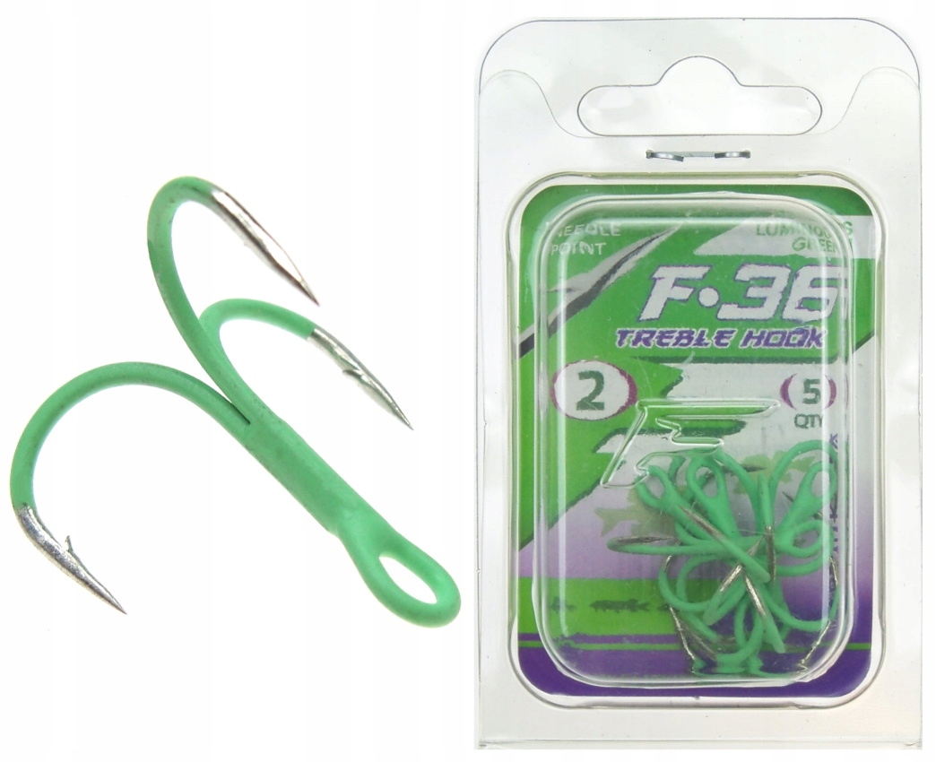 Kotwiczki spiningowe Flagman F36 Luminous Green UV 5 szt. - 14219559357 ...