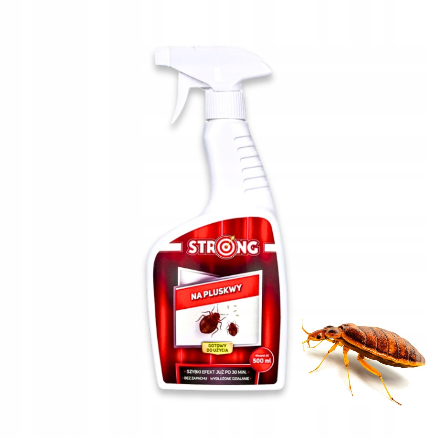 STRONG SPRAY MOCNY OPRYSK ŚRODEK PREPARAT NA PLUSKWY DOMOWE PLUSKWE 500 ...