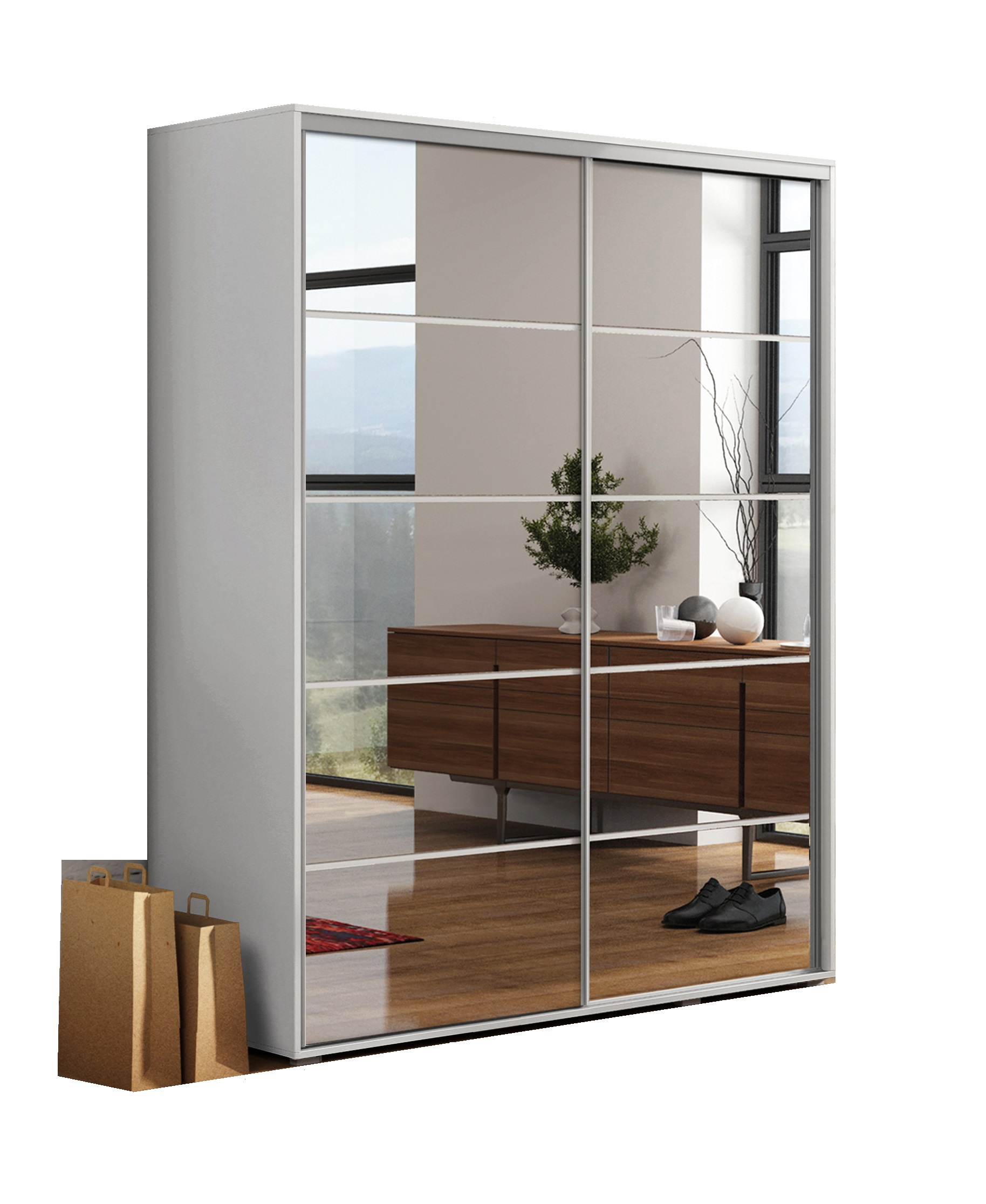 Szafa Meble Skąpski 230 x 215 x 62 cm odcienie brązu • Cena, Opinie ...