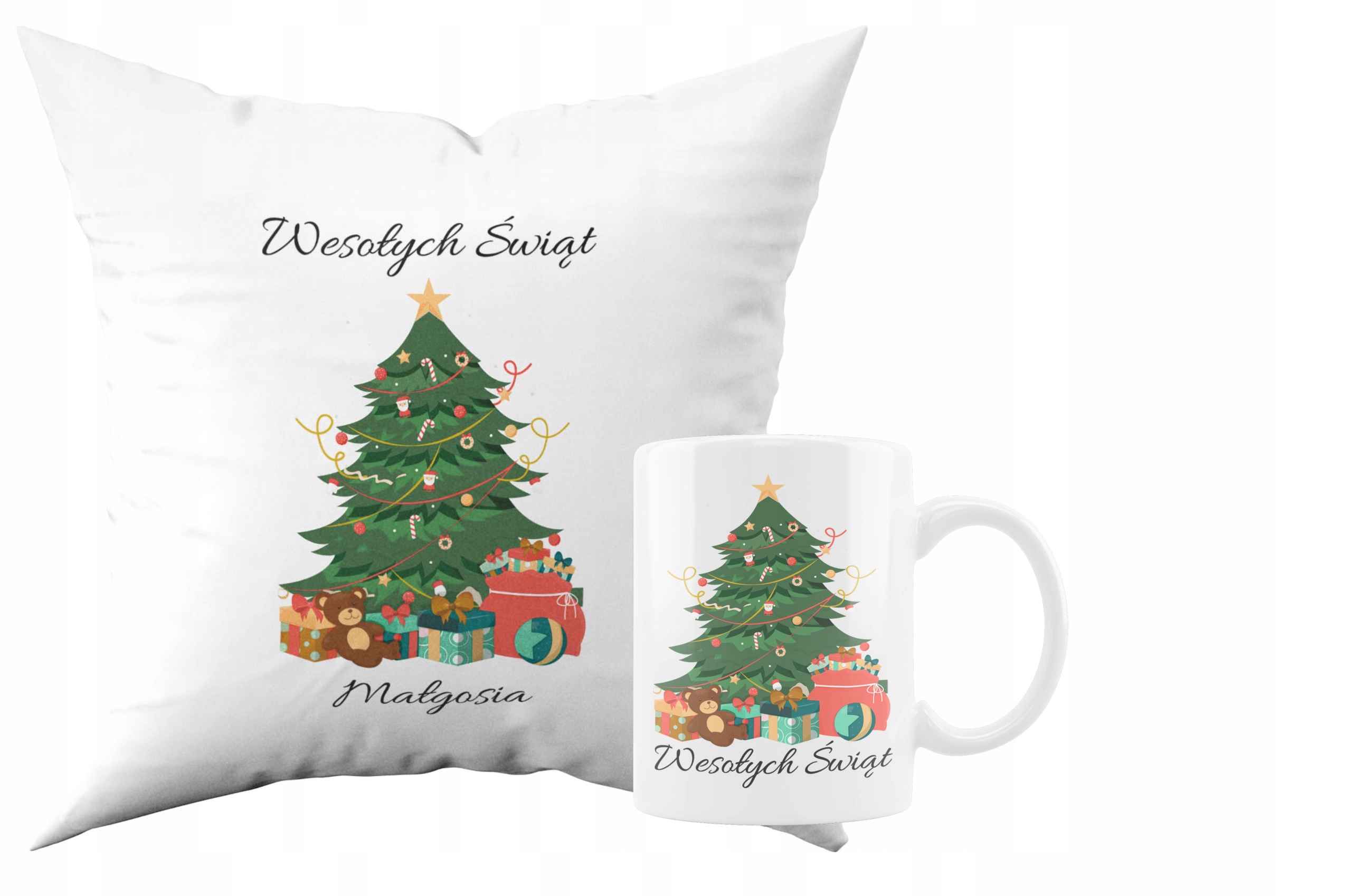 Kubek Poduszka Prezent Zestaw Świąteczny • Cena, Opinie • Zabawne gadżety 12898250747 • Allegro