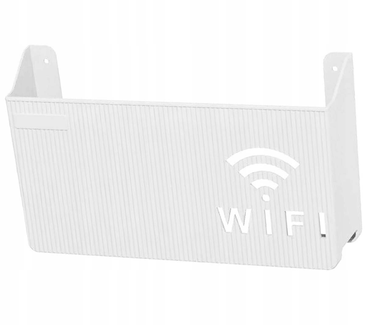 NÁSTĚNNÝ DRŽÁK NÁSTĚNNÁ POLICE KRYT NA WIFI ROUTER SWITCH BÍLÁ WI-FI za ...