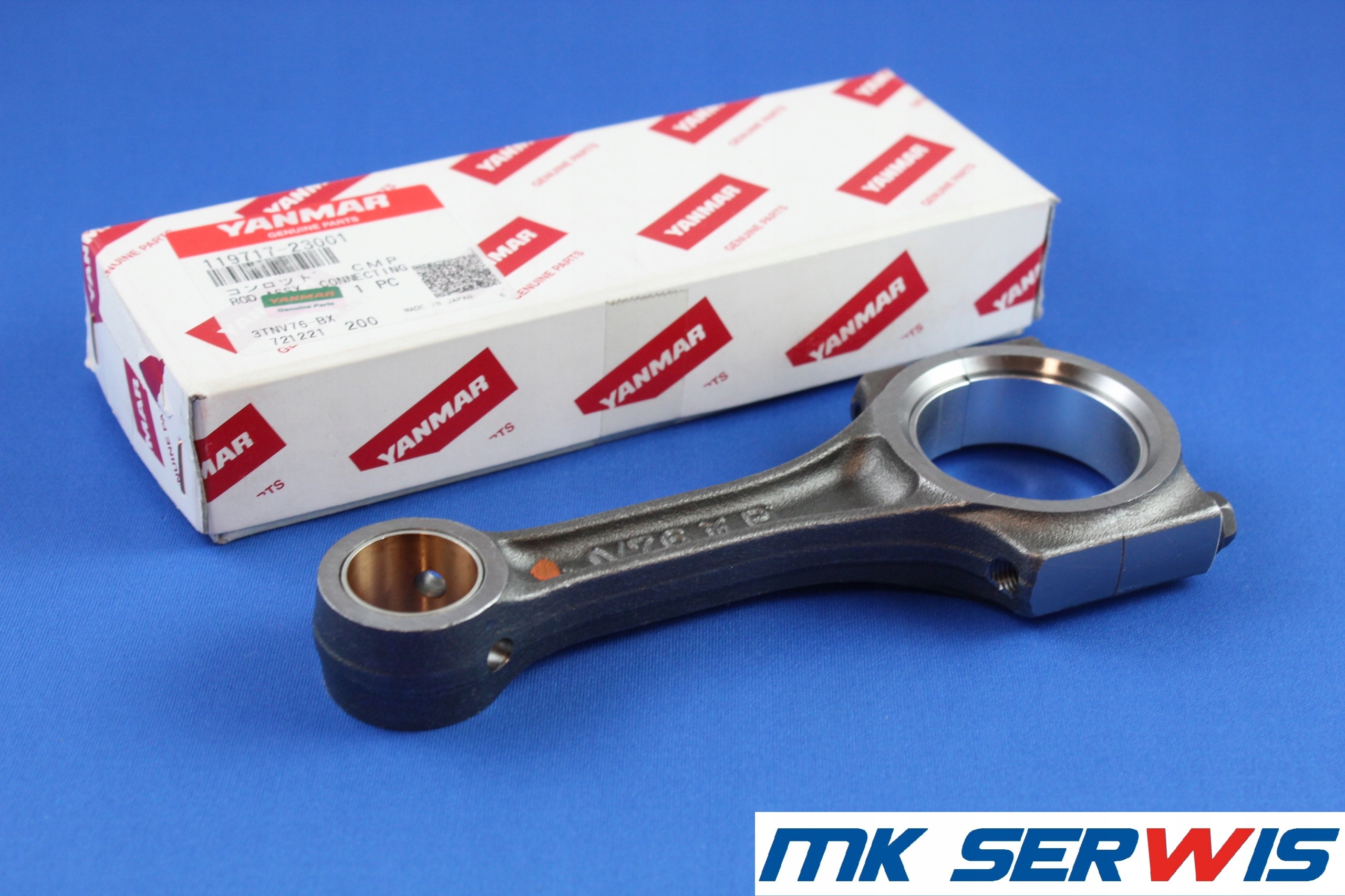 Korbowód silnika YANMAR 3TNV76 ORYGINAŁ 3TNV76 YANMAR 119717-23000 za ...