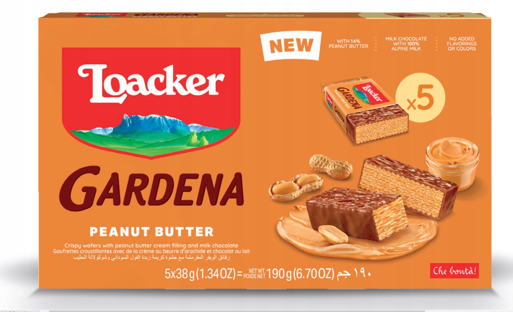 LOACKER Gardena Peanut Butter 38g x 5 (8000380207138) • Cena, Opinie ...