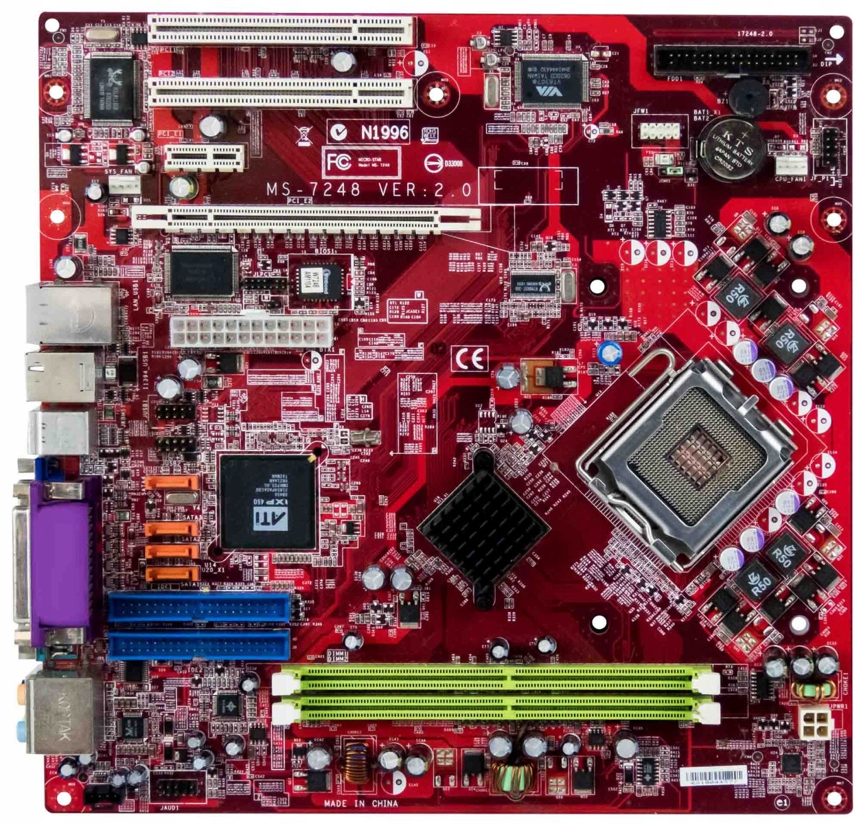 MSI MS-7248 VER:2.0 ATI RC410 LGA775 DDR2 PCIe PCI w Żary - Sklep ...