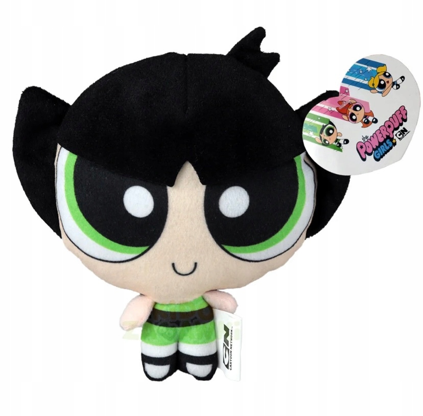 ATOMÓWKI MASKOTKA BRAWURKA 18CM POWERPUFF GIRLS ORYGINALNA ZIELONA ...