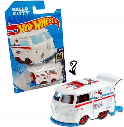 Samochód Mattel Hot Wheels Hello Kitty Kool Kombi (0074299057854 ...