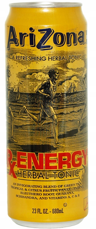 ARIZONA ENERGY RX HERBAL TONIC NAPÓJ AMERYKAŃSKI USA 650ML 17019410702 ...