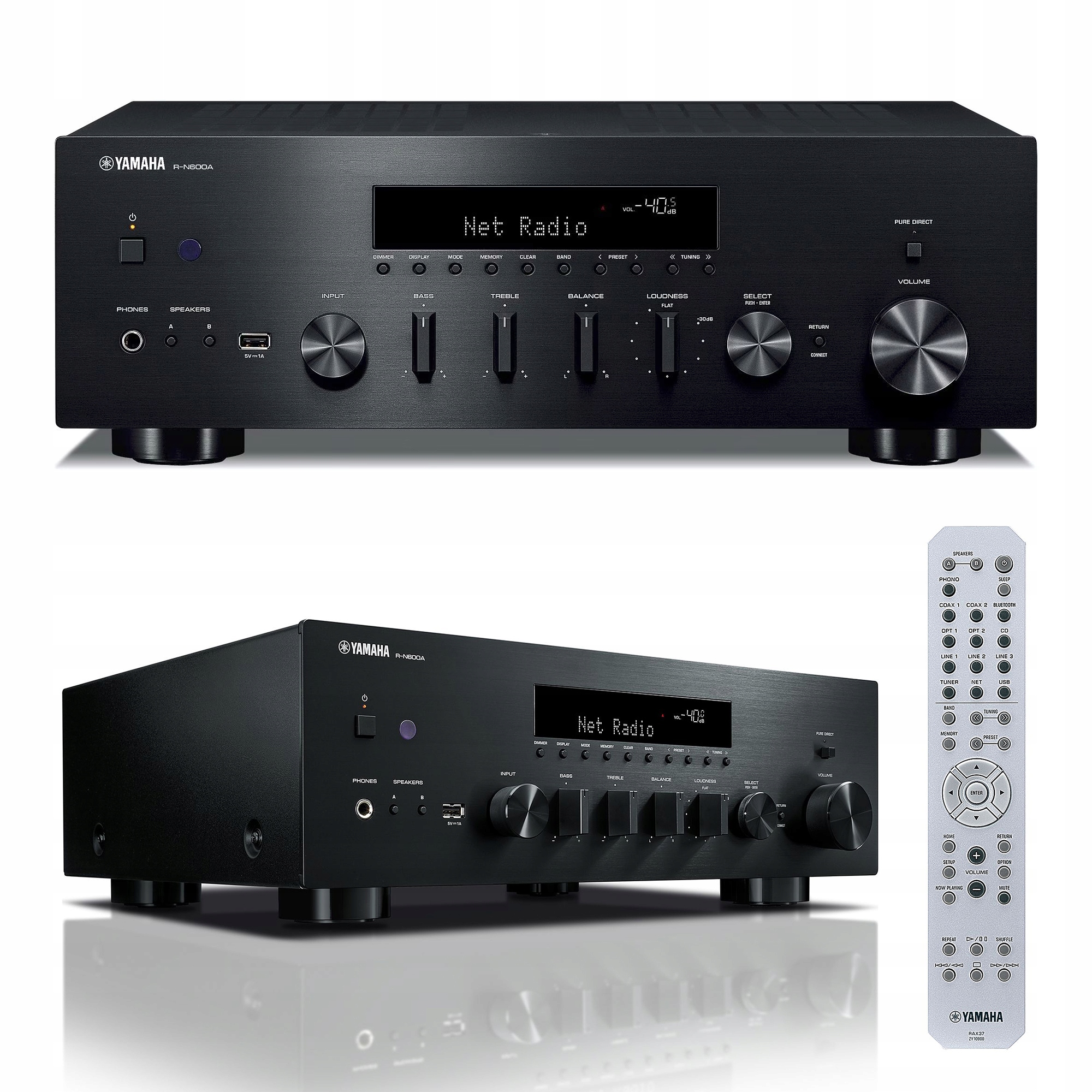 YAMAHA R-N600A Amplituner stereo z MusicCast Top-Art Wi-Fi Bluetooth ...