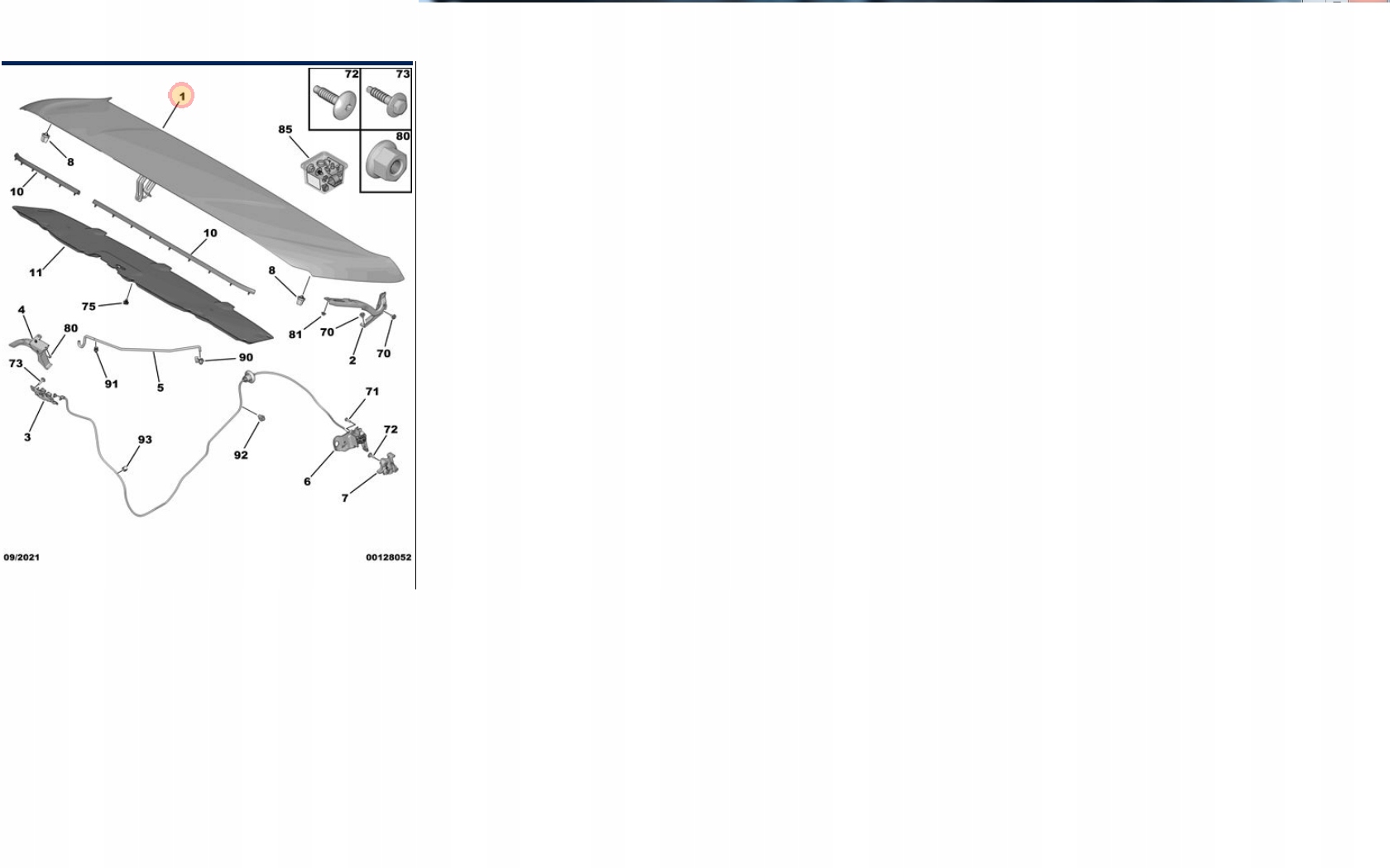 Peugeot OE 9820422880 pokrywa silnika • Cena, Opinie - Allegro