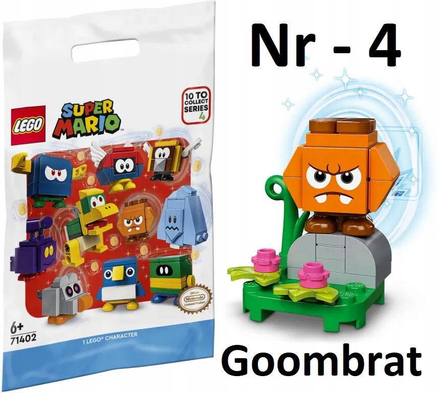 LEGO 71402 SUPER MARIO SERIA 4 - GOOMBRAT NR 4 (5702016913378) • Cena ...
