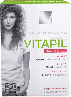 Vitapil biotyna 60 kapsułek (0702749530526) • Cena, Opinie • Skóra, włosy, paznokcie 13209959768 ...