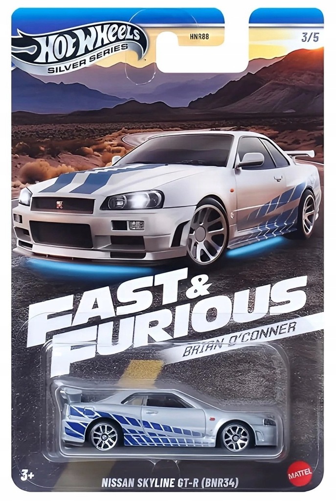HOT WHEELS Silver Series FAST & FURIOUS Brian O'Conner 3/5 Nissan ...