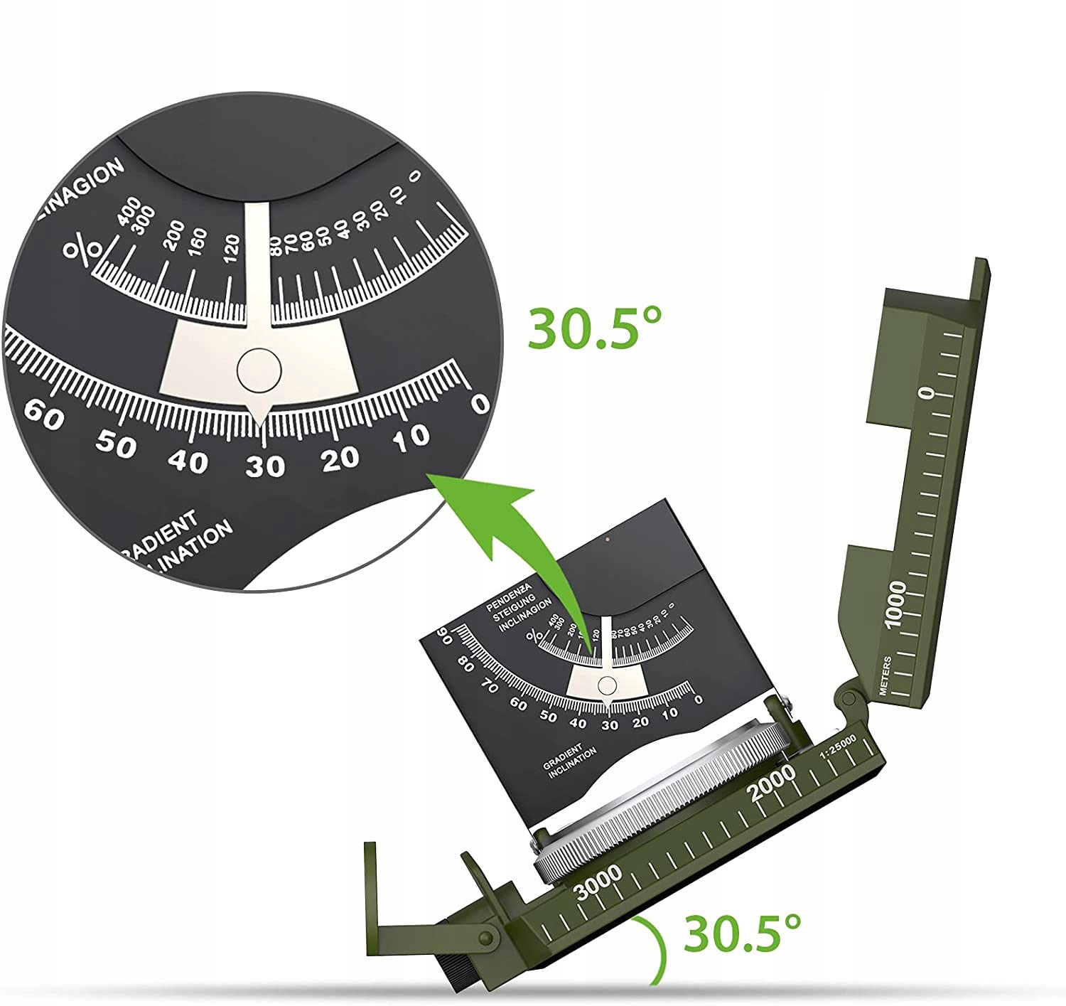 Купить Компас артиллерийский военный с инклинометром и обратным ...