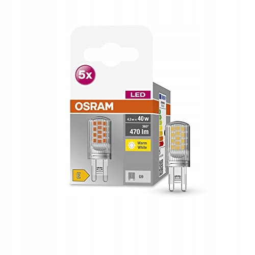 ŻARÓWKA OSRAM STAR PIN LED DO GWINTU G9 5 SZTUK (4058075758087) • Cena ... ŻARÓWKA OSRAM STAR PIN LED DO GWINTU G9 5 SZTUK (4058075758087) • Cena ...