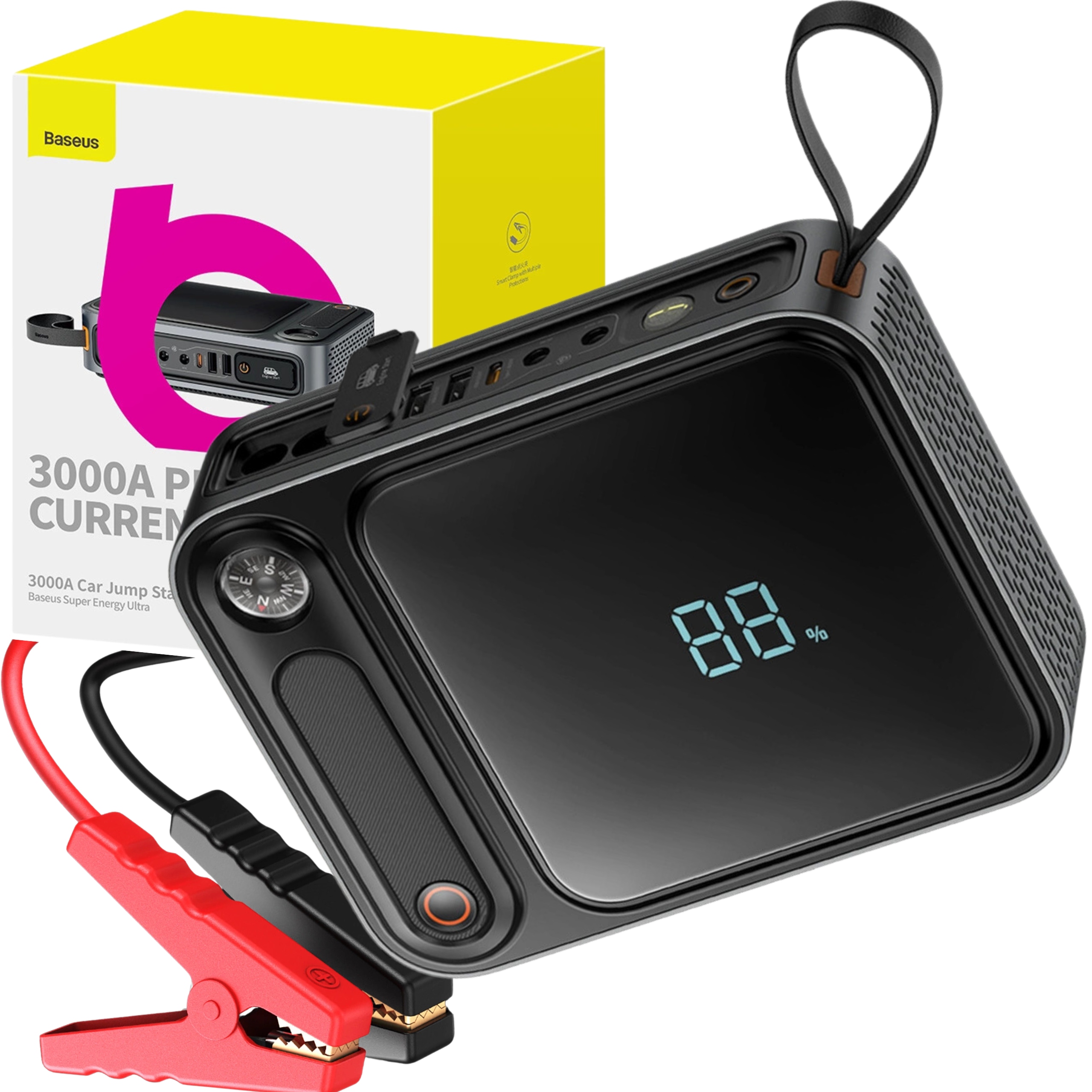 BASEUS JUMP STARTER DO SAMOCHODU 26800 mAh ROZRUCH BOOSTER DO ...