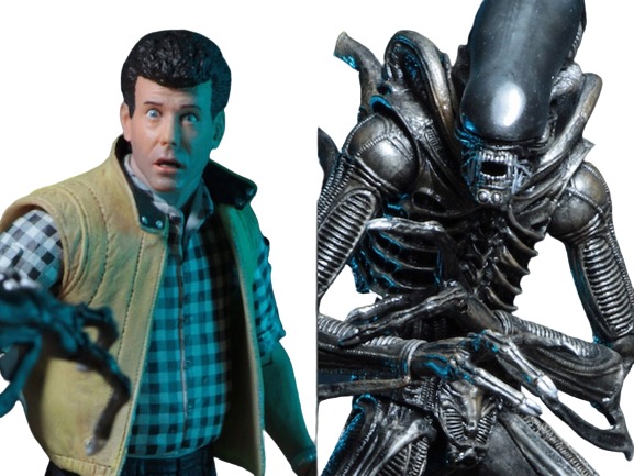 Obcy Alien Xenomorph + Carter J Burke 2pack Zestaw Figurek ruchomych ...