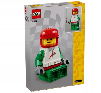LEGO 40819 DUŻA MINIFIGURKA KIEROWCY WYŚCIGOWEGO (5702017830766) • Cena ...