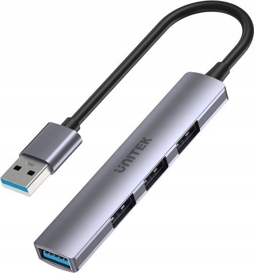 Hub USB pasywny Unitek H1208A USB-A - 1x USB-A 5 Gbps / 3x USB-A 2.0 ...