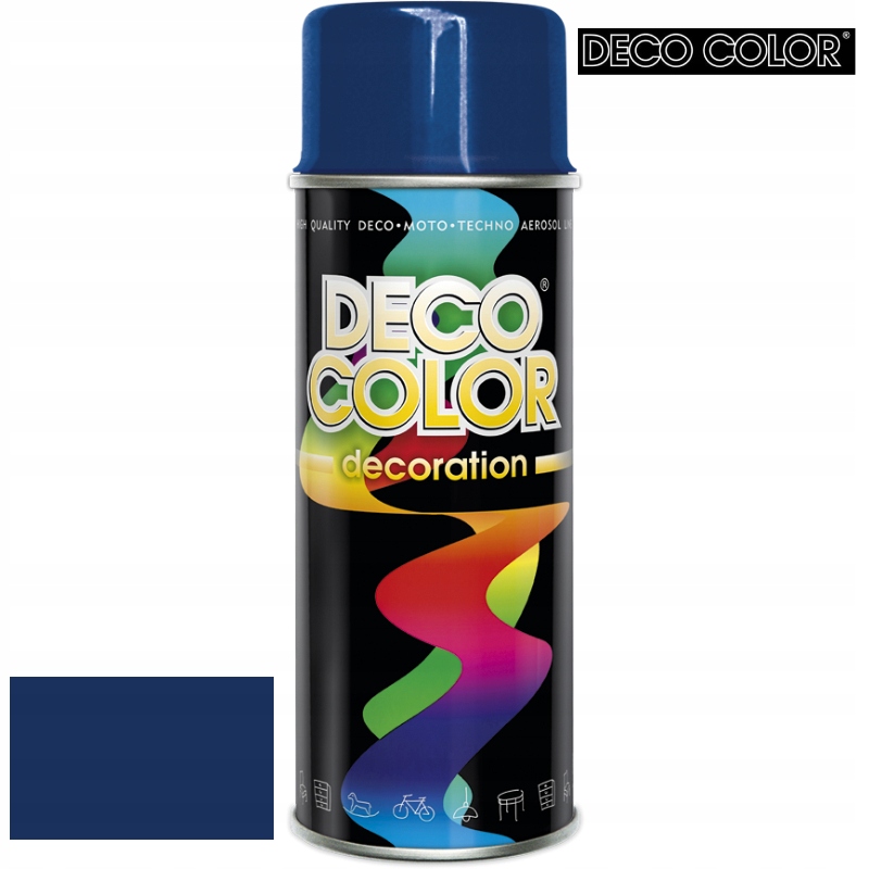DECO COLOR FARBA SPRAY NIEBIESKI C RAL 5010 POŁYSK (5906739721269 ...