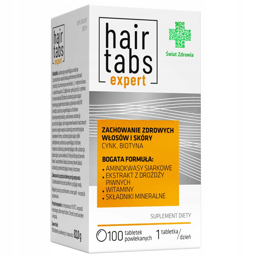 HAIR TABS EXPERT 100 tabletek DROŻDŻE PIWNE 13215164809 - Allegro.pl