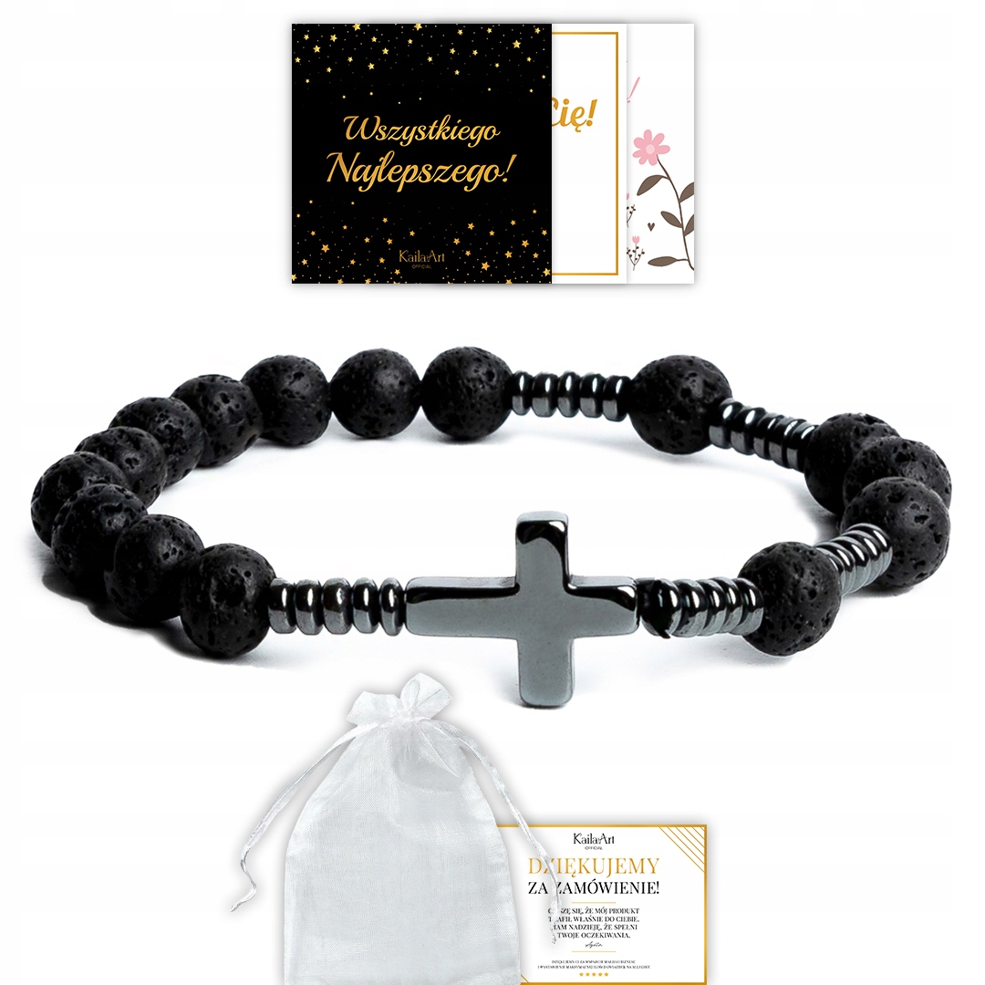 NÁRAMOK RUŽENEC NA RUKU S KRÍŽIKOM PREMIUM KailaArt - Allegro