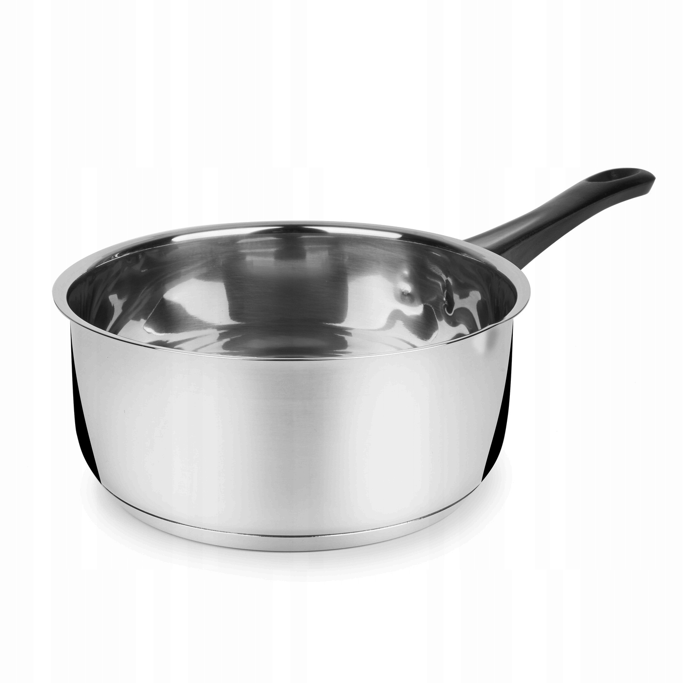 Praktyczny RONDEL NIERDZEWNY garnek indukcja gaz RONDELEK Z RĄCZKĄ inox 2,8 (5903313447591 ...