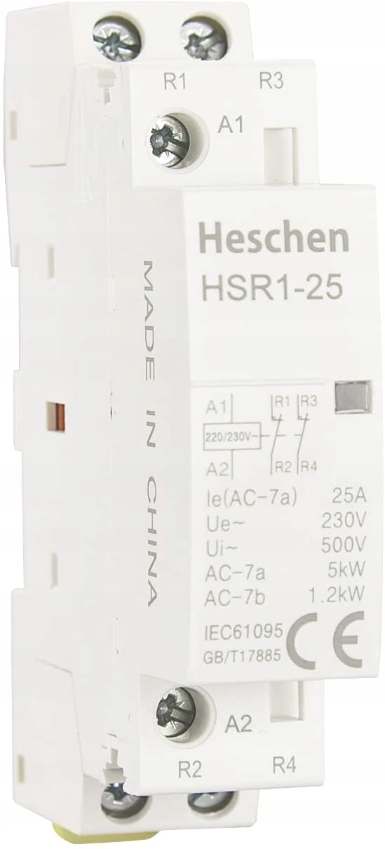Heschen domowy stycznik AC HSR1-25 - porównaj ceny - Allegro.pl