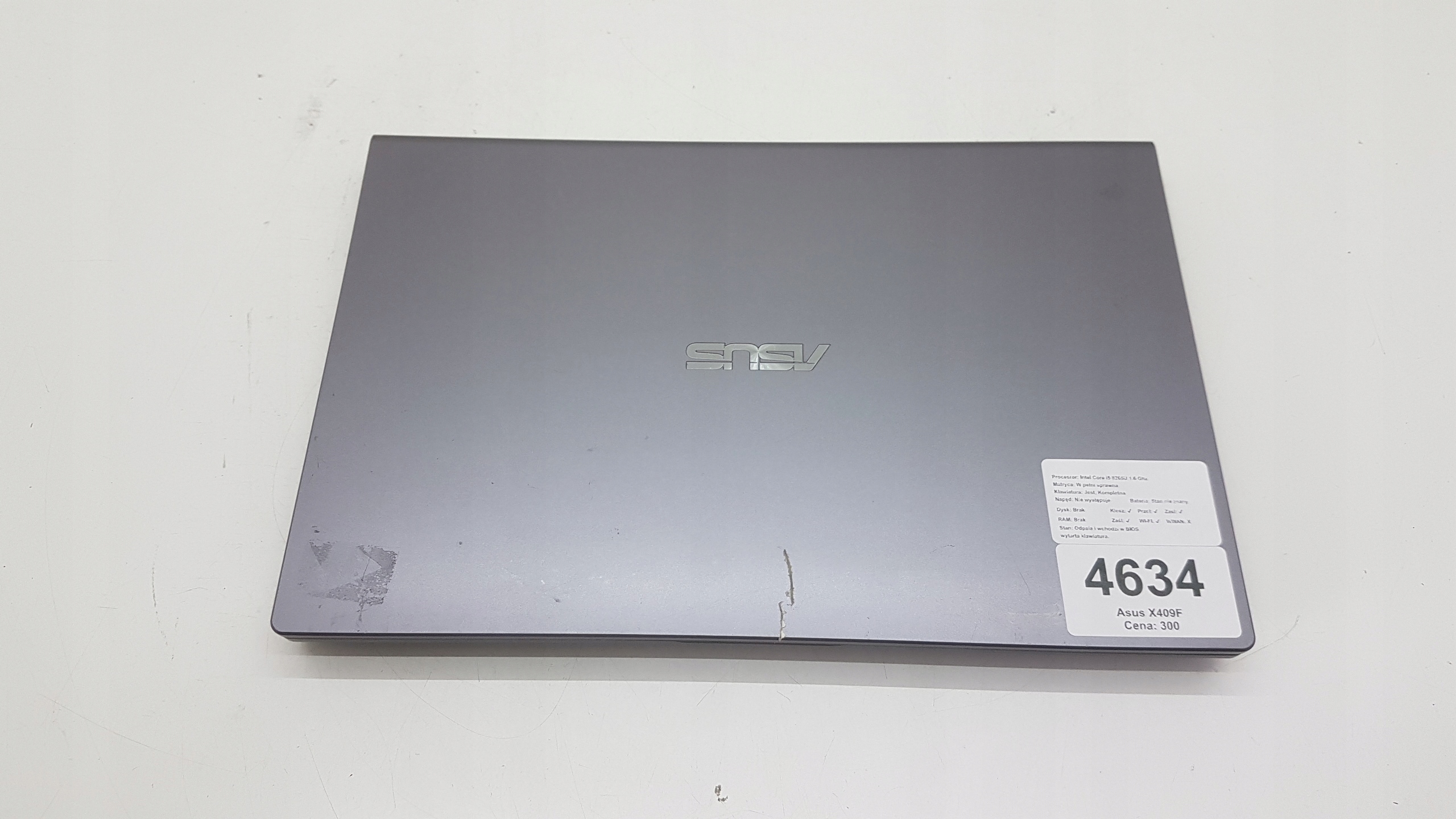 Laptop Asus X409F (4634) - Sklep, Opinie, Cena w Allegro