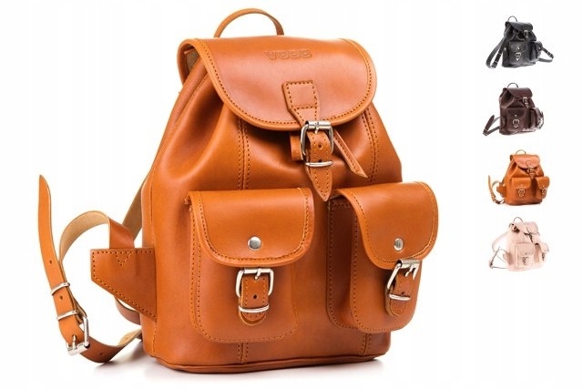 Malý batoh kožený Vintage P2 COGNAC za 3437 Kč - Allegro