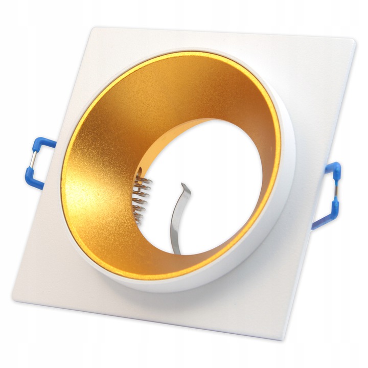 OPRAWA SUFITOWA WPUSZCZANA HALOGENOWA GU10 LED SPOT BIAŁA/ZŁOTA ... OPRAWA SUFITOWA WPUSZCZANA HALOGENOWA GU10 LED SPOT BIAŁA/ZŁOTA ...