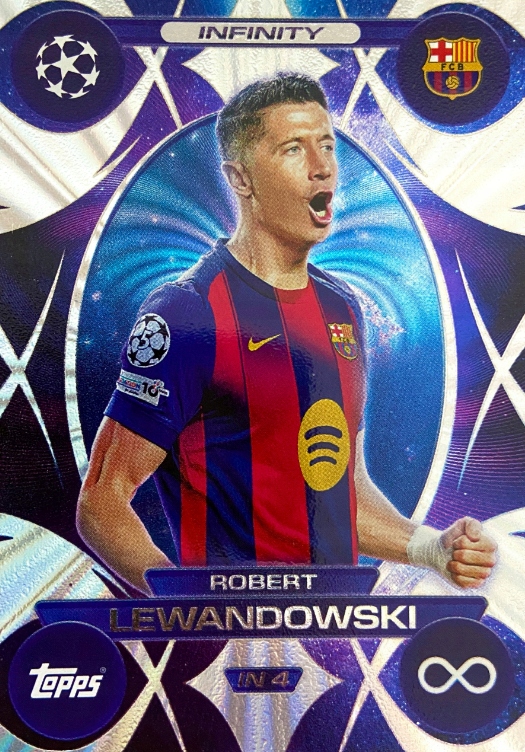 TOPPS MATCH ATTAX UCL 2026 IN 4 INFINITY LEWANDOWSKI BARCELONA - 18234496978 - Allegro