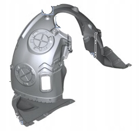 51719621109 - Передня колісна арка Mini Cooper SE F56 BEV LIFT Оригінал ...