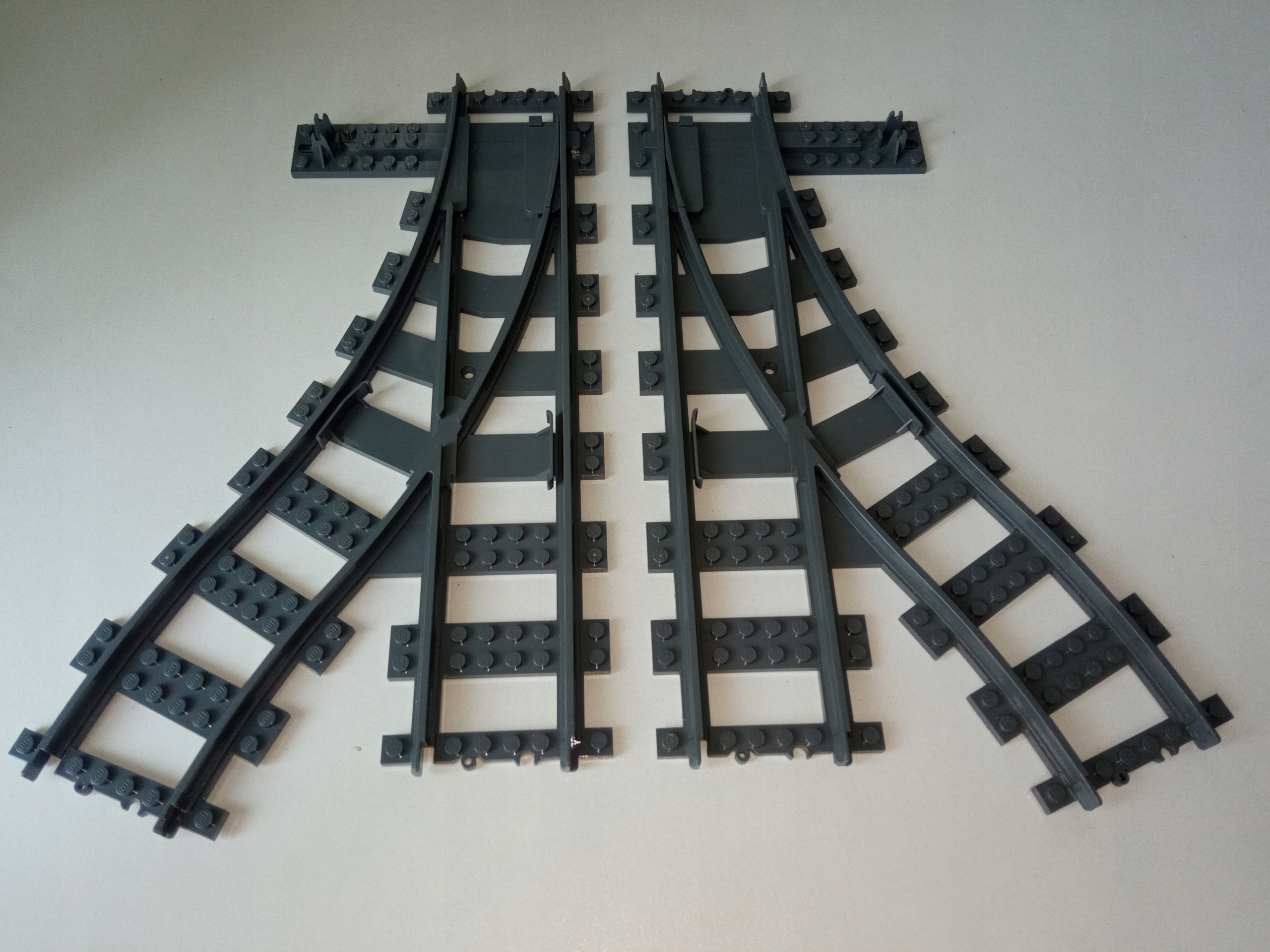 lego train - 53404 53407 zwrotnice lawa i prawa 2 sztuki tor kolejka ...