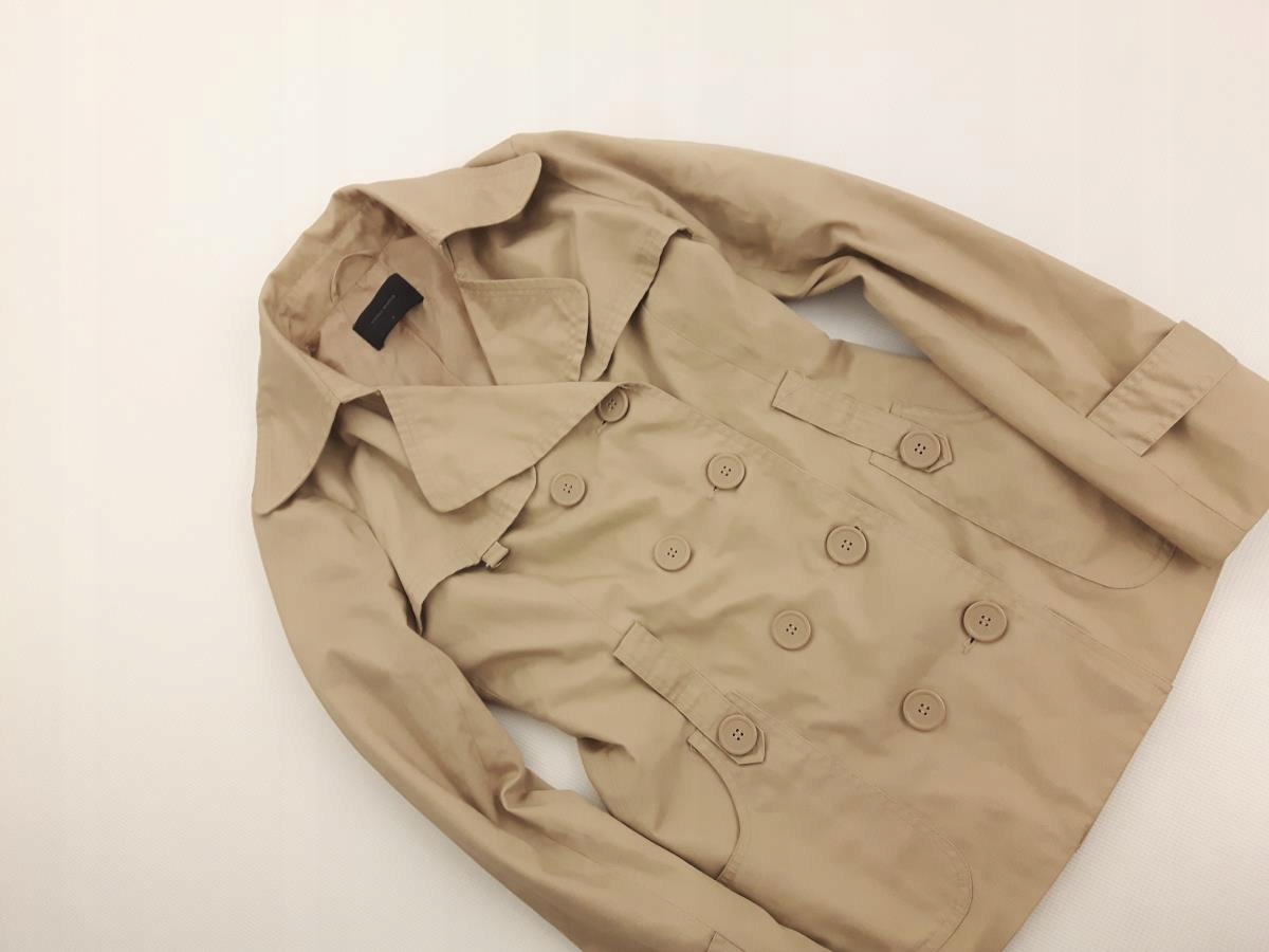 VERO MODA elegancki PŁASZCZYK TRENCZ dwurzędowy MODNY _ S • Cena ...