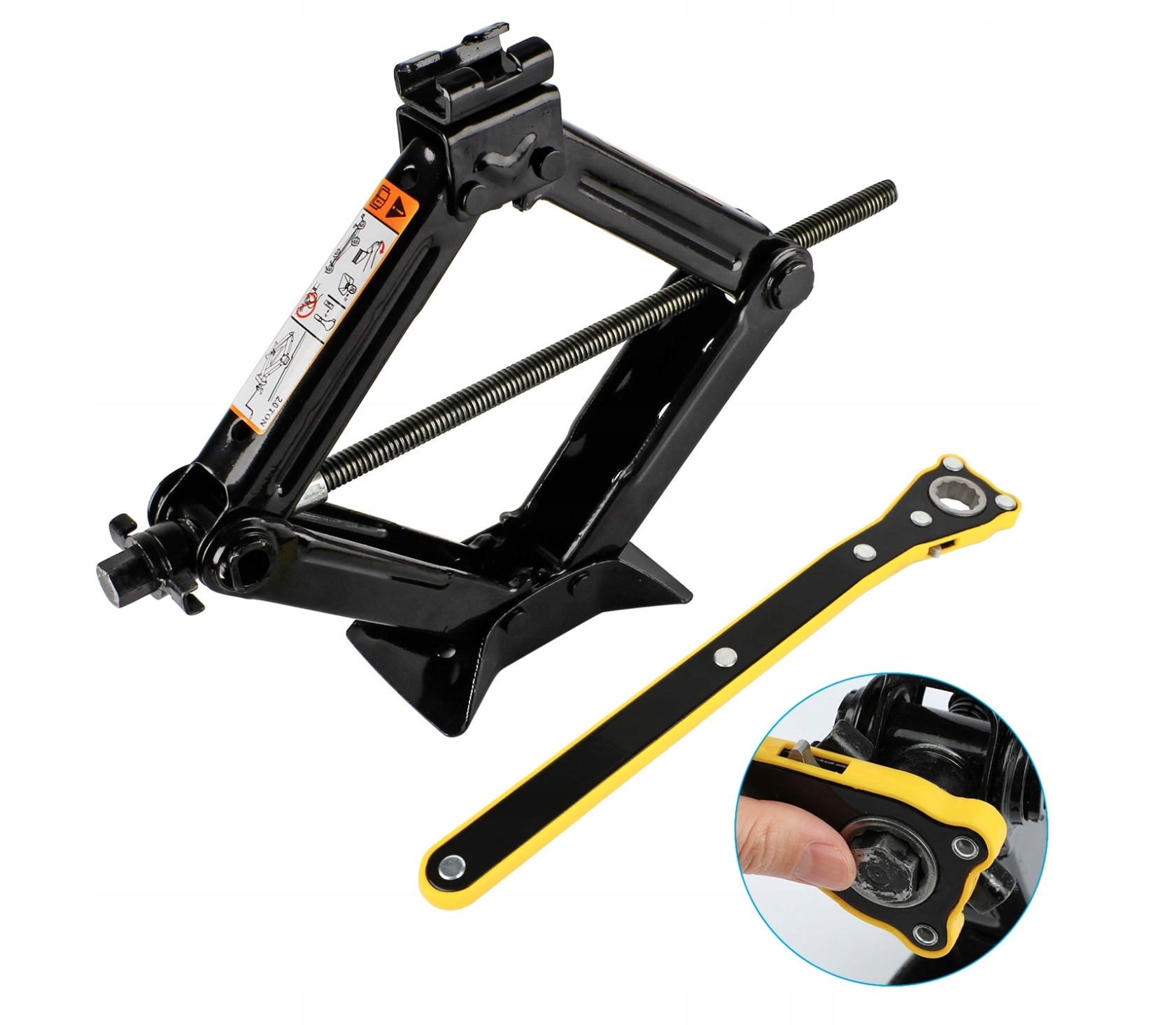 Silný hever do auta 2T nůžkový Levarek za 1107.00CZK - Allegro