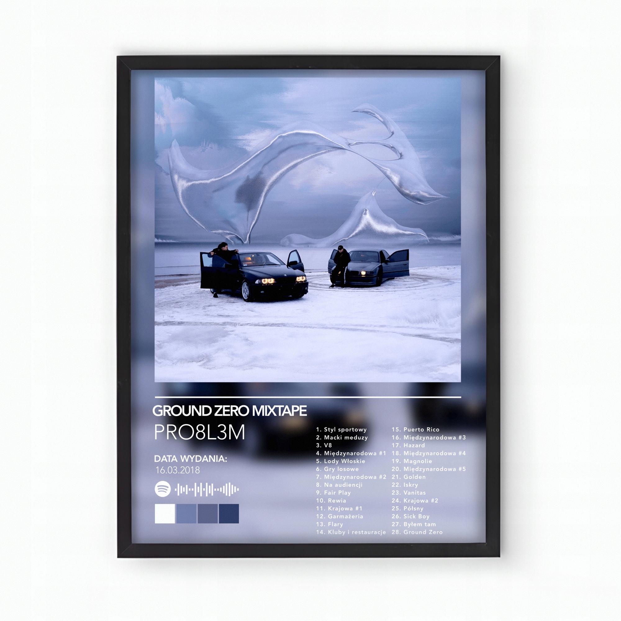 Plakat w Ramce Album Pro8l3m Ground Zero Mixtape 30x40 cm Pomysł Na ...