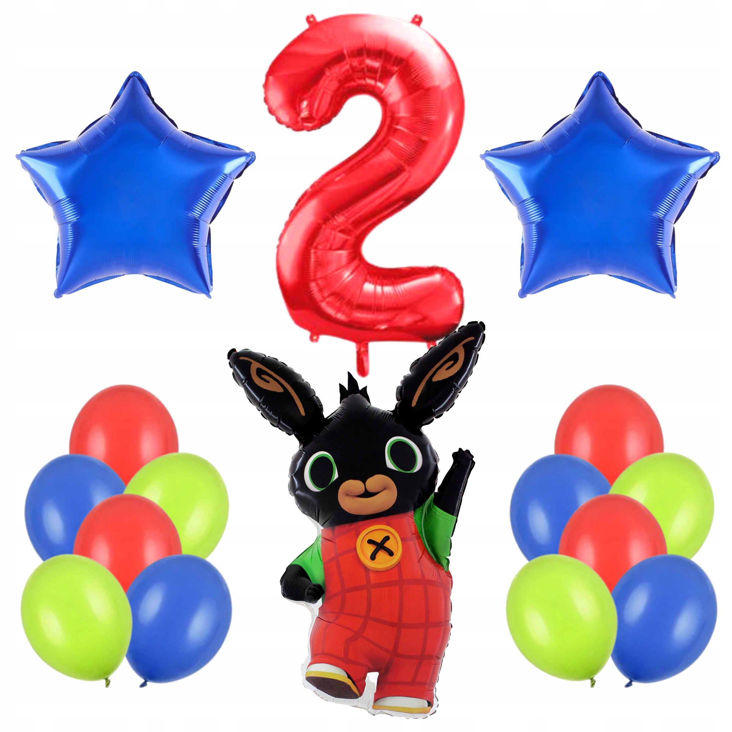 Balon Bing Balony Na 2 Urodziny Bing Cyfra • Cena, Opinie • Balony ...