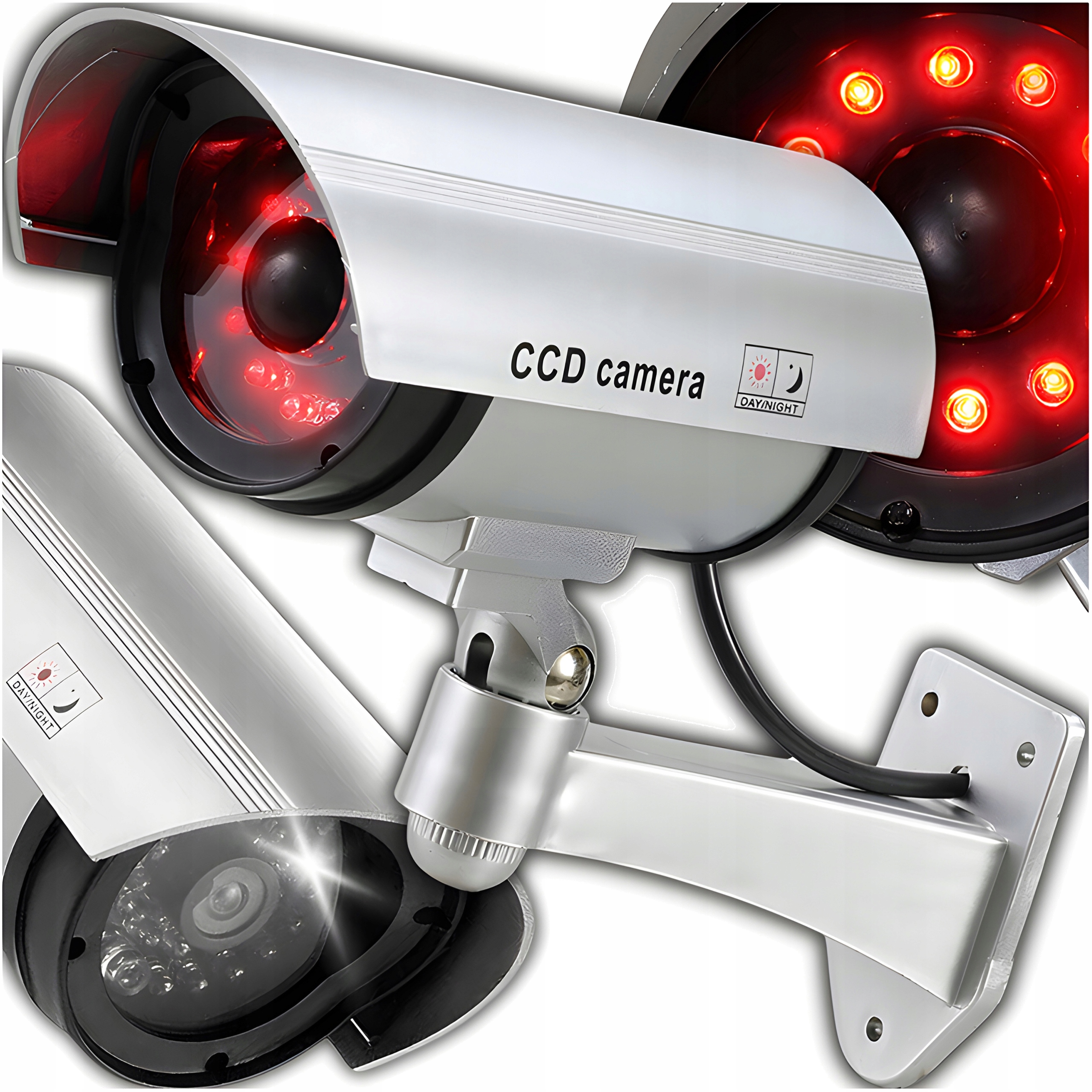 KAMERA ATRAPA IR LED MONITORING KAMERY ZEWNĘTRZNA NOCNA DZIEŃ - Sklep ...