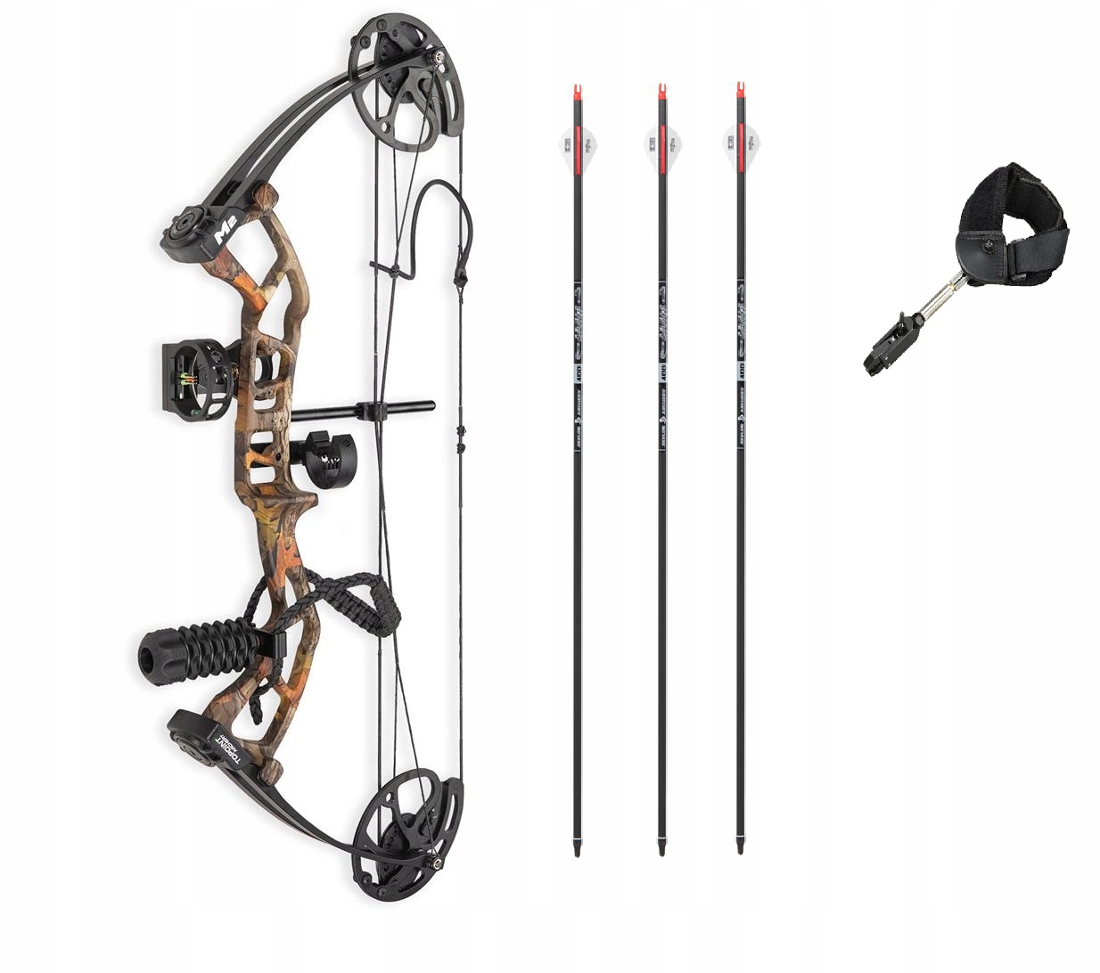 Łuk bloczkowy topoint m2 gotowy do strzelania zestaw - 0637902343203 ...