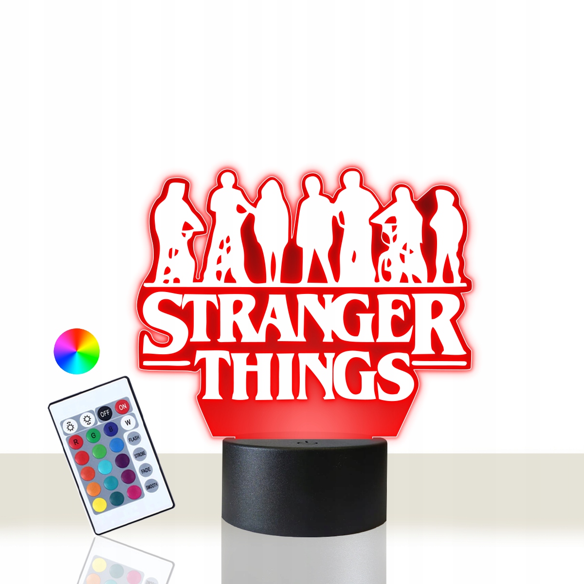 Lampka Stołowa Nocna 3D LED Stranger Things Serial Horror Pilot ...