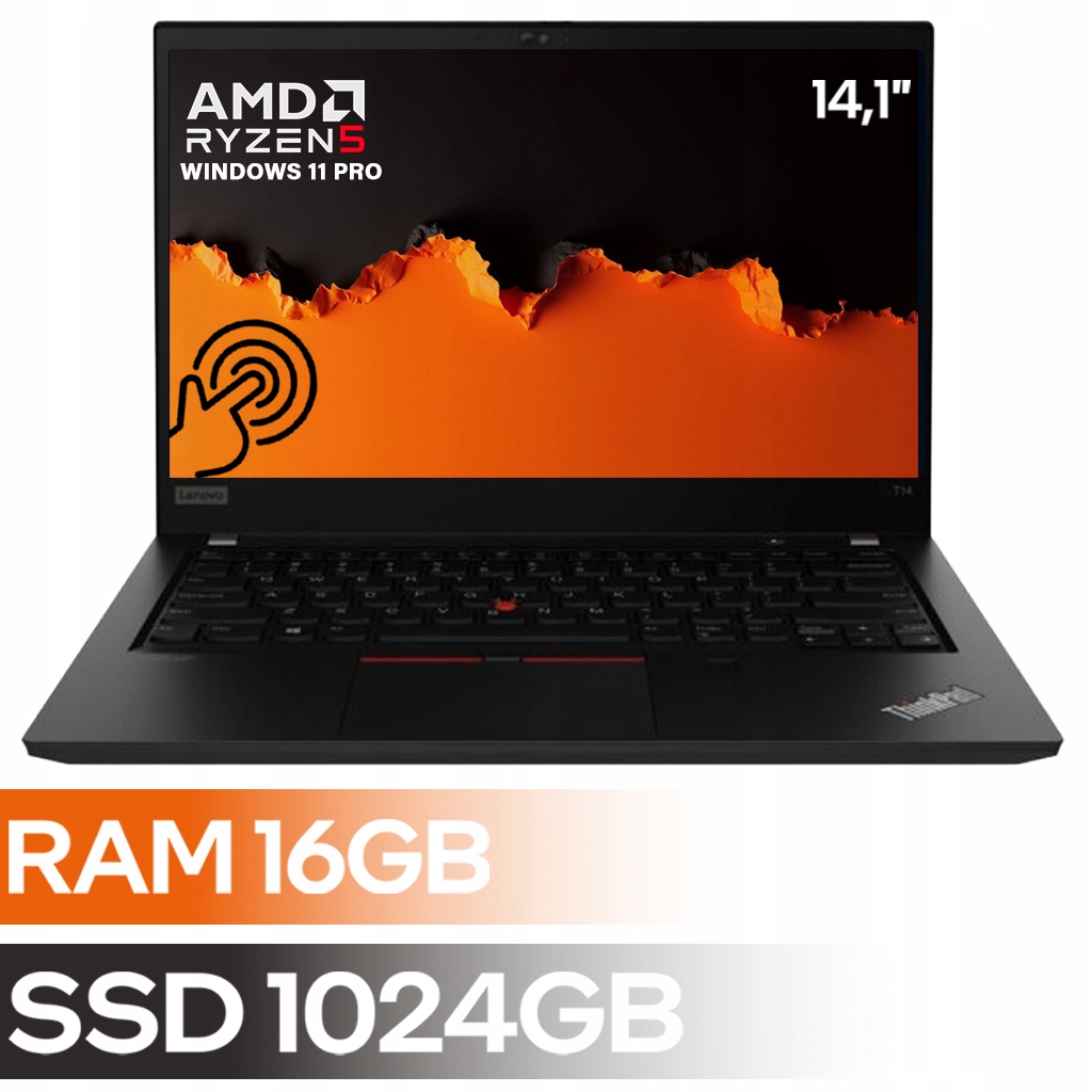 Lenovo ThinkPad T14 Gen 2 Ryzen 5 16GB 1TB SSD Touch Windows 11 B ...
