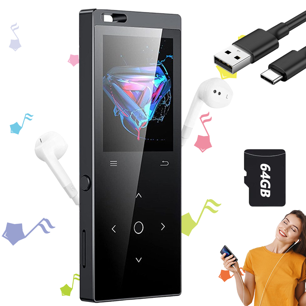 MP4 PŘEHRÁVAČ MP3 DOTYKOVÉ RÁDIO 64GB BLUETOOTH + SLUCHÁTKA za 628 ...