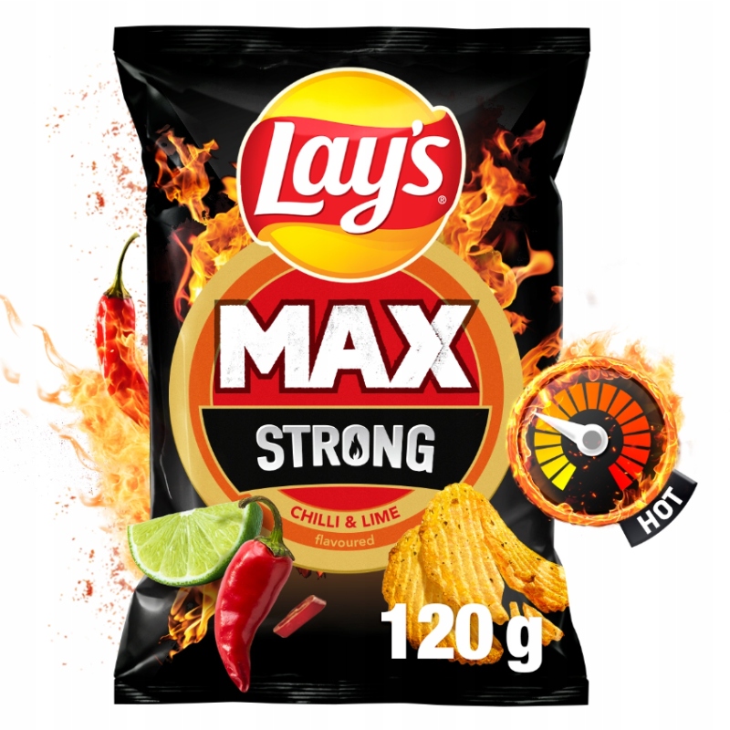 Chipsy Lay's Max Strong Lays ostré chilli a limetka 120 g za 62.00CZK ...