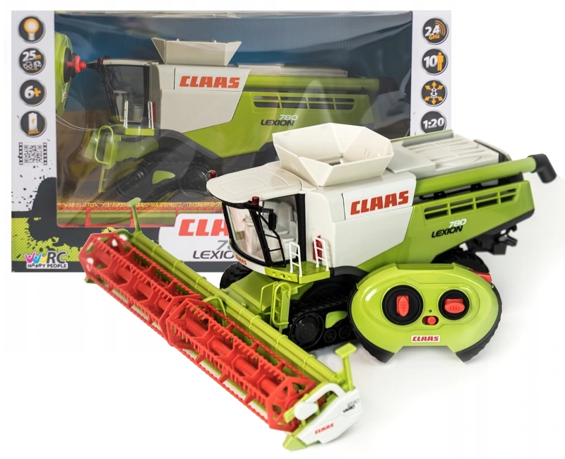 ZDALNIE STEROWANY DUŻY KOMBAJN CLAAS RC NA PILOT 13441912884 - Allegro.pl