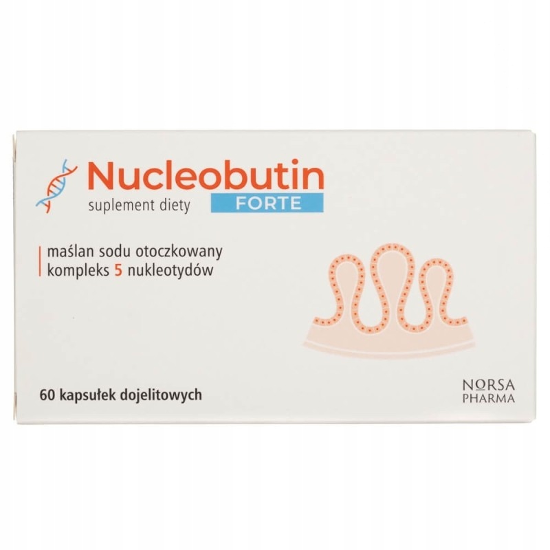 Norsa Pharma Nucleobutin Forte maślan sodu 60 kaps (5905669770170 ...