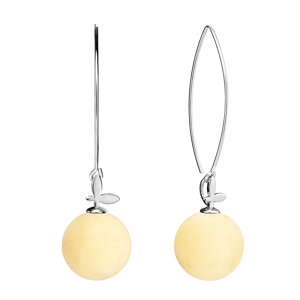 Kolczyki bigiel czarny bursztyn 12 mm motyl SADVA • Cena, Opinie ...